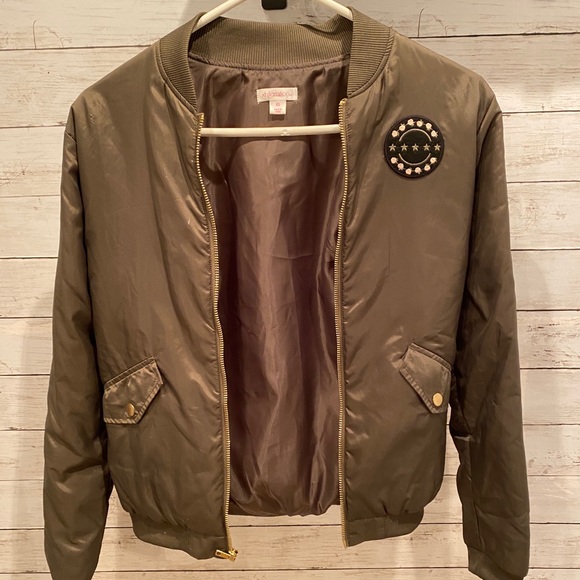 Xhilaration | Jackets & Coats | Bomber Jacket With Patches | Poshmark